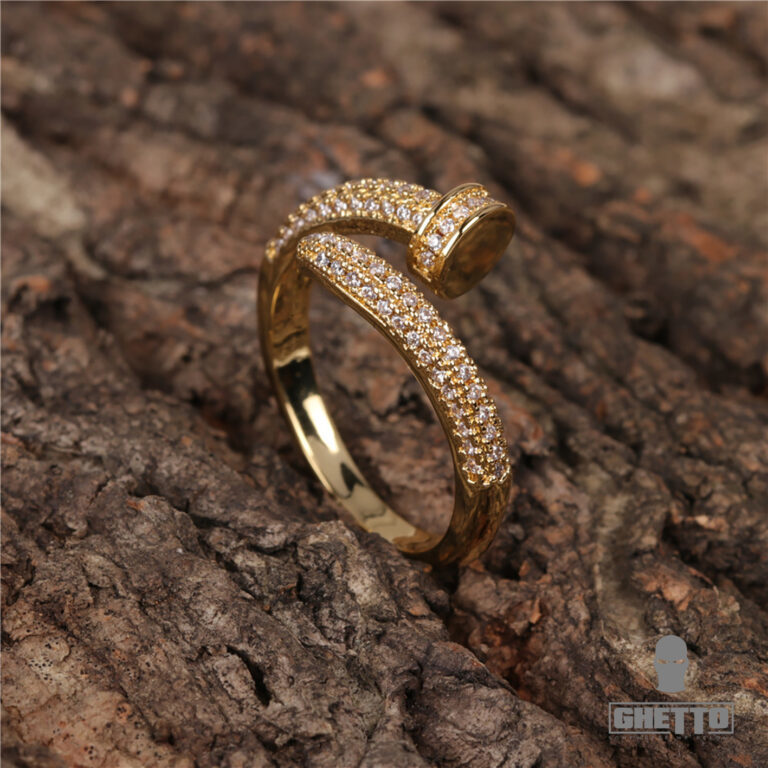 Ghetto Ring Iced Out Full Rhinestone Crystal - GHETTO