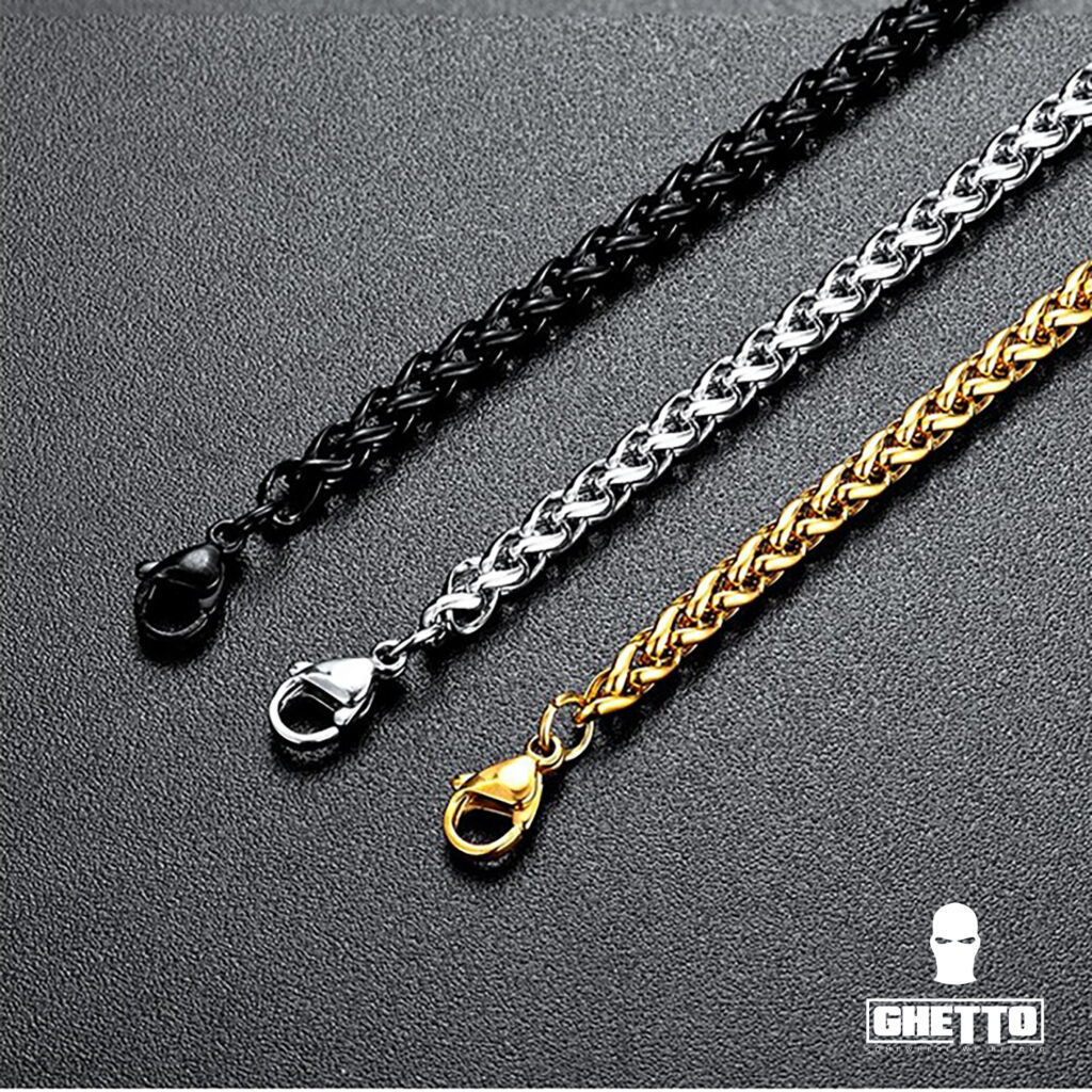 Ghetto Stainless Steel Chain 3mm High Quality Necklace - GHETTO