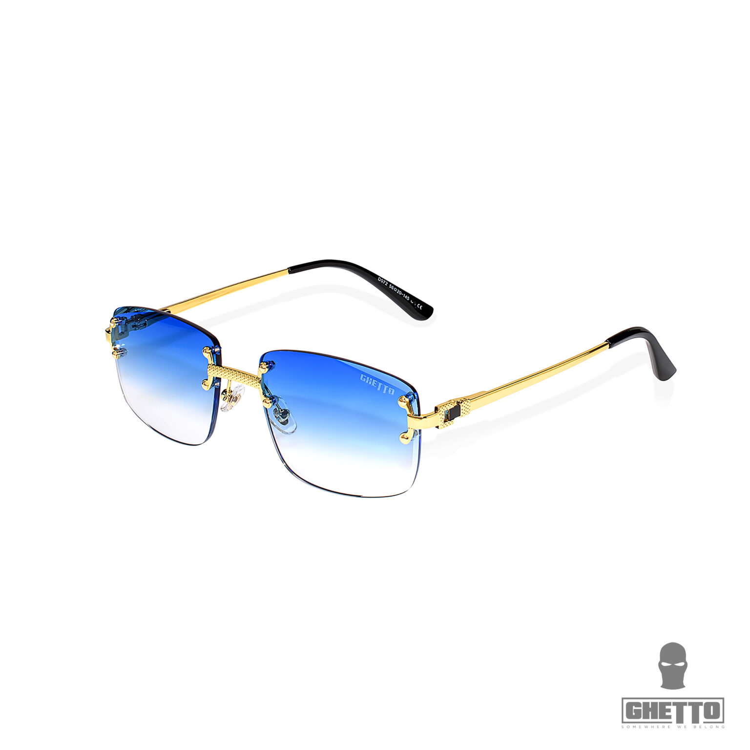 Ghetto Luxury Vintage Men’s Sunglasses Gold Frame - GHETTO