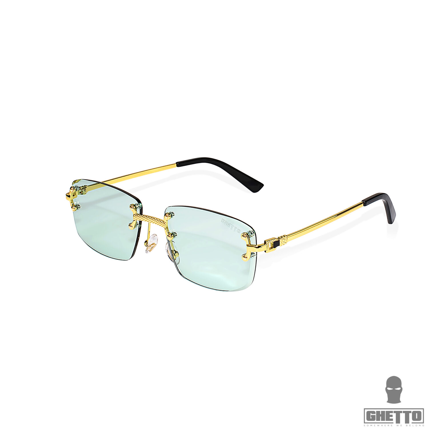 Ghetto Palette Sunglasses Gold Frame For Women - GHETTO